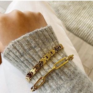 Jewelry | 14k Gold Chunky Link Chain Bracelet | Poshmark